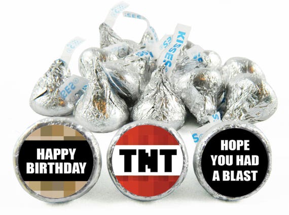 Set of 108 TNT Blast Stickers for Hershey's Kisses. TNT | Etsy