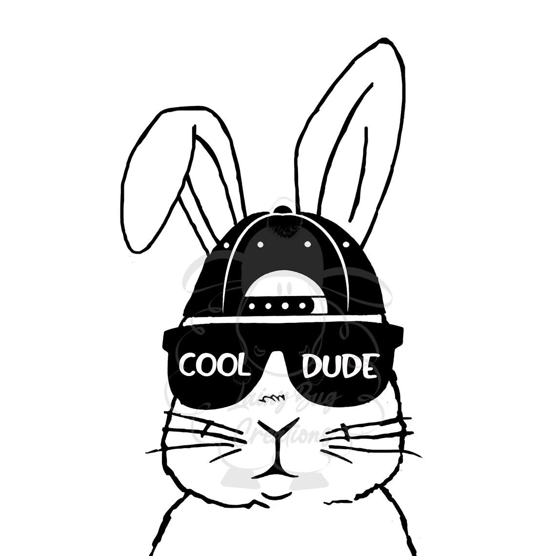 Cool Sunglasses Bunny Digital Design File PNG and JPG - Etsy