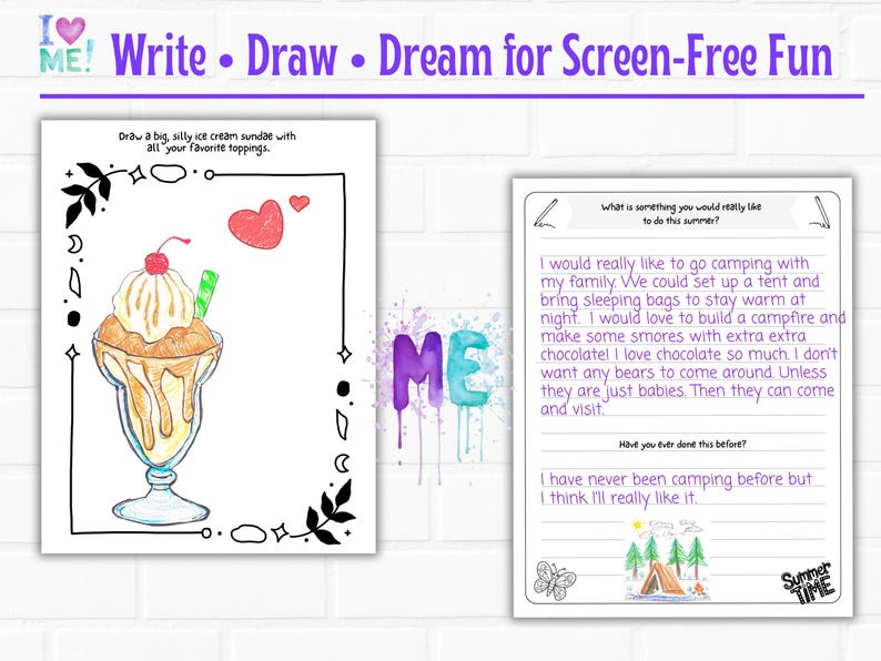 All About Me Summer Printable for Kids Ages 8–12 | Reflection ...