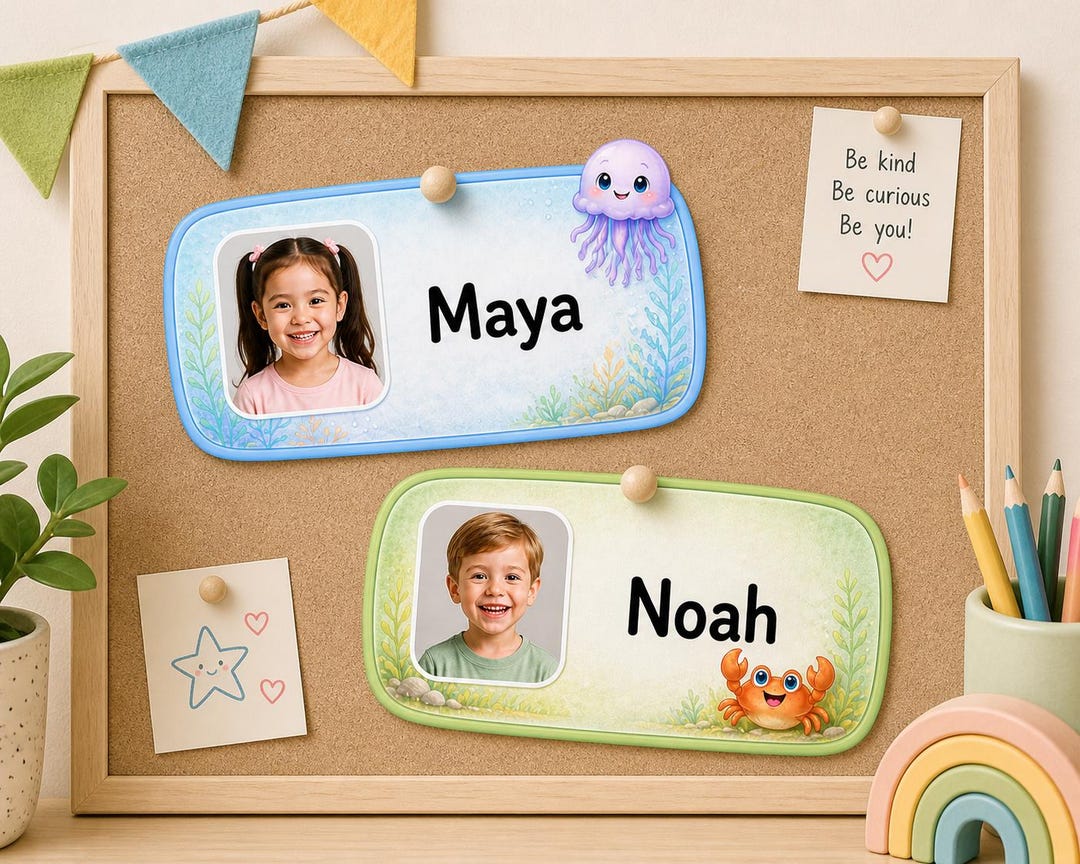 Editable Nori-ocean-themed Name Tags for Your Classroom - Etsy