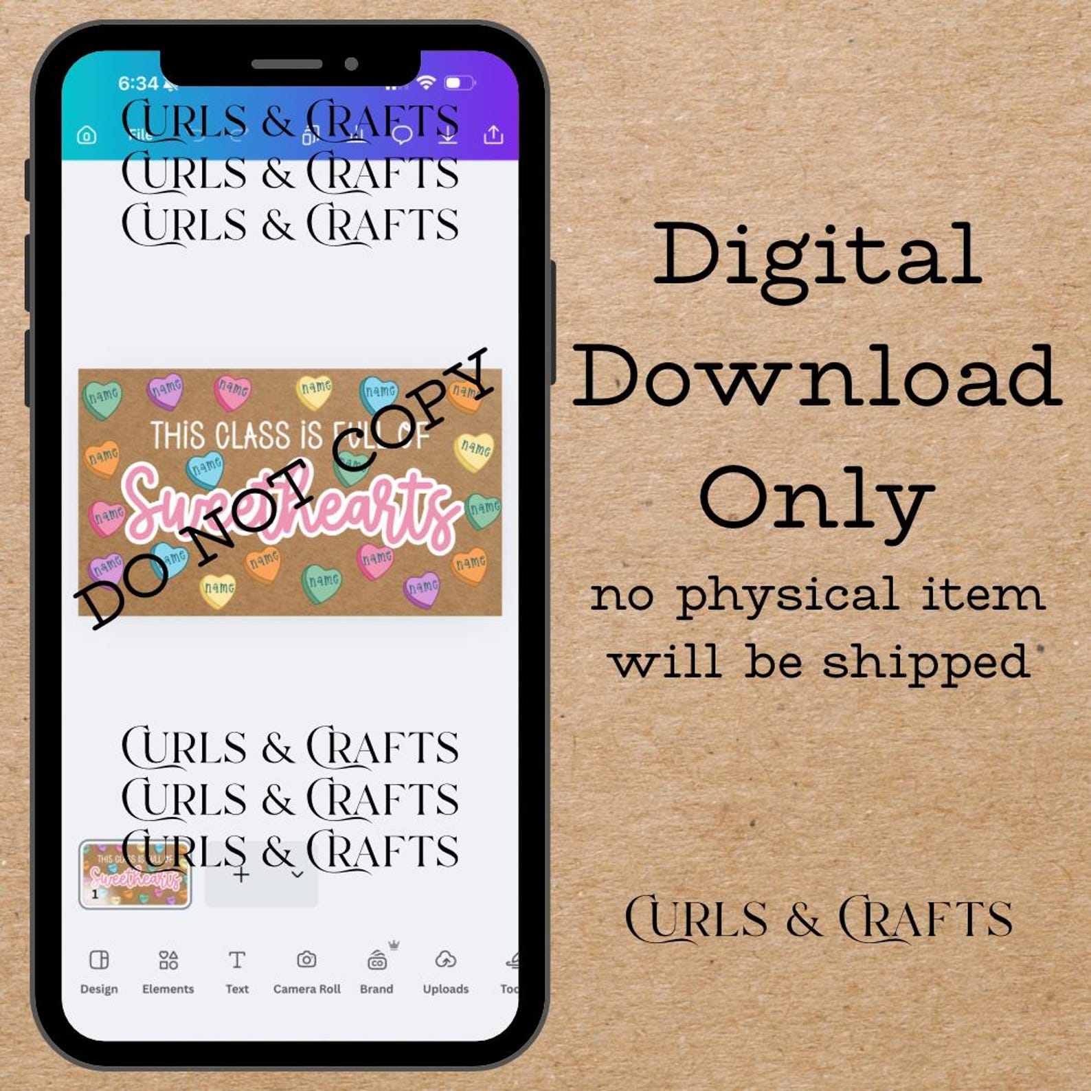 Valentines Classroom Canva Template | Digital Download | Canva Template ...