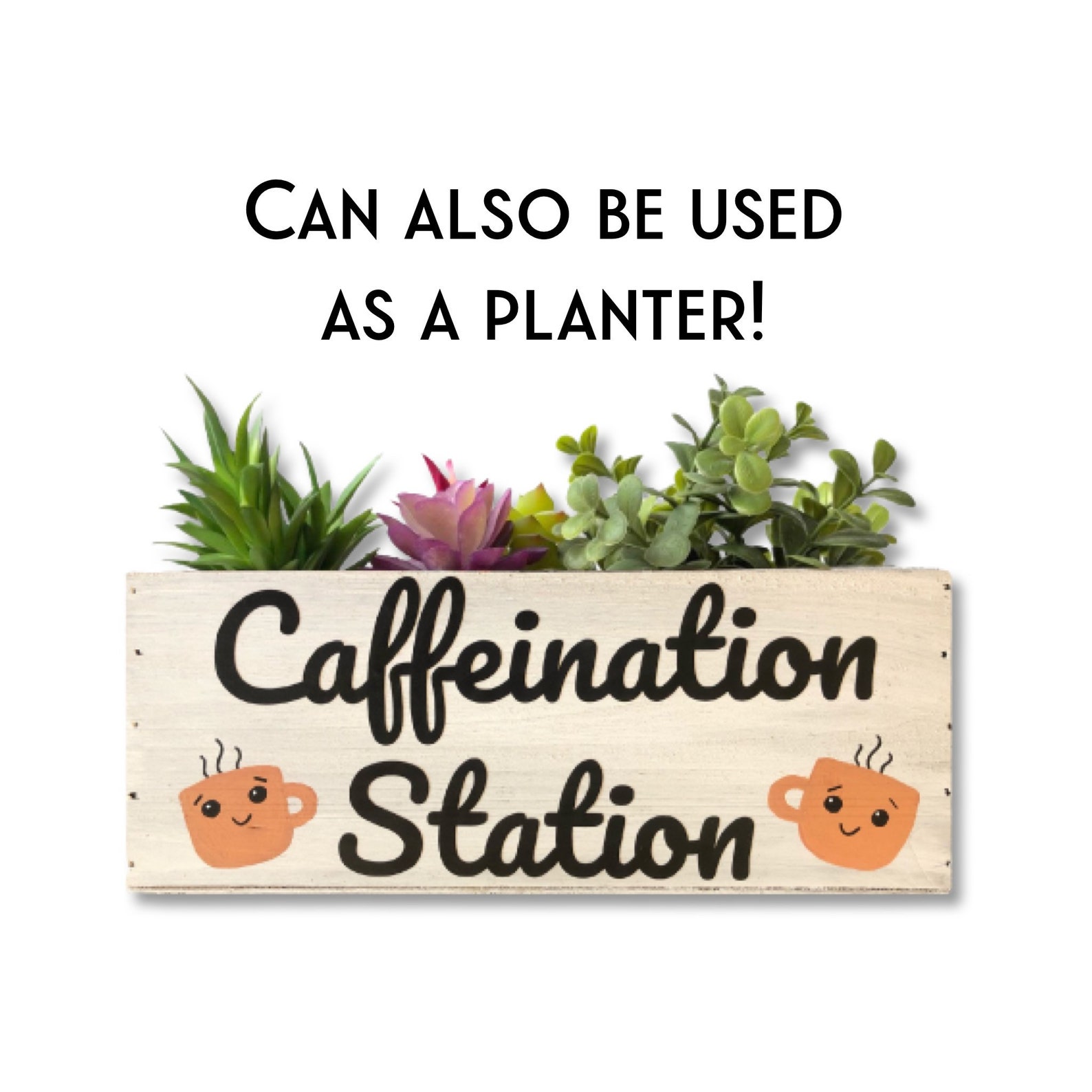 Caffeination Station Cute Coffee and Tea Bar Organizer K Cup - Etsy