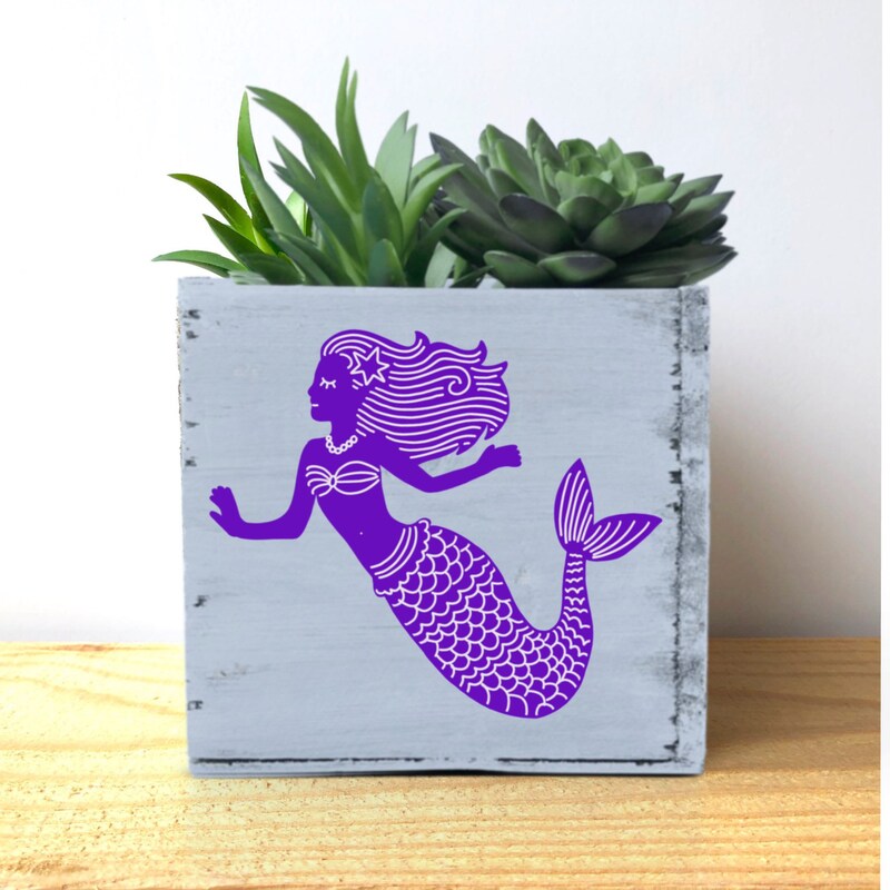 Mermaid Succulent Planter - Etsy