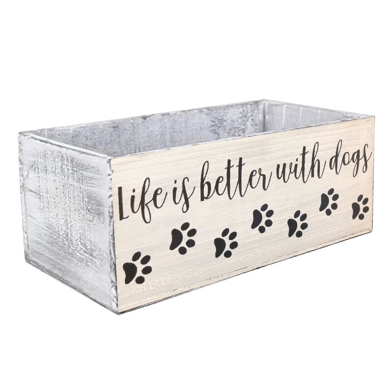 Dog Planter Life is Better With Dogs Wood Planter Box - Etsy