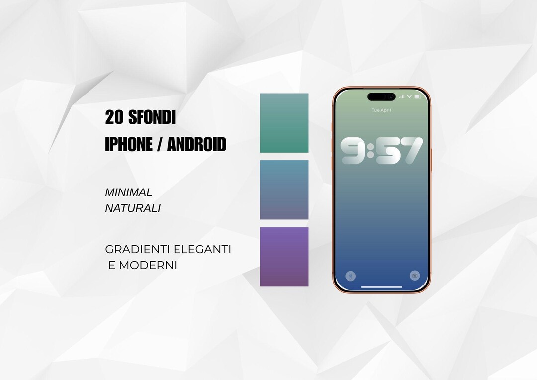 20 Minimal Natural Gradient iPhone / Android Wallpapers – Elegant and ...