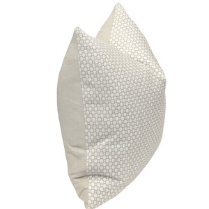 Beige Pearl Chenille Geometric Dots Pillow Cover Jaclyn Smith Designer Pillow Decorative Throw ...