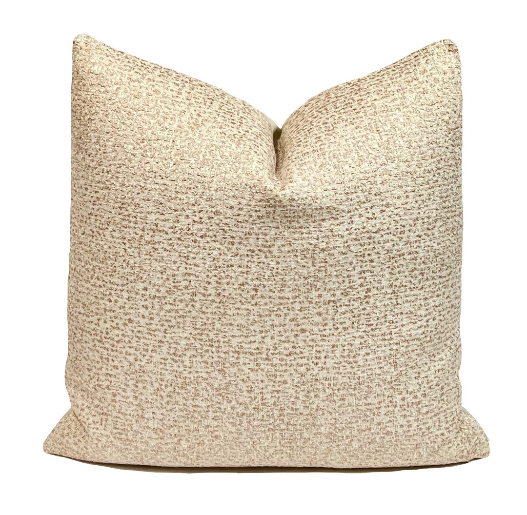 Glintwood Blush Boucle Nubby Texture Pillow Cover | Robert Allen ...