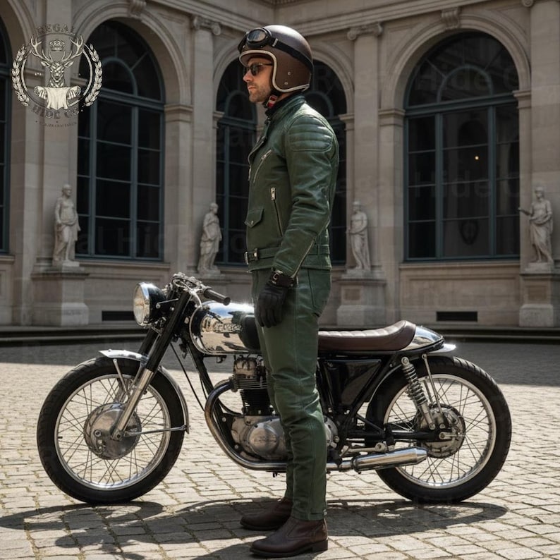 Luxus Cafe Racer Outfit Herren Ebenbild