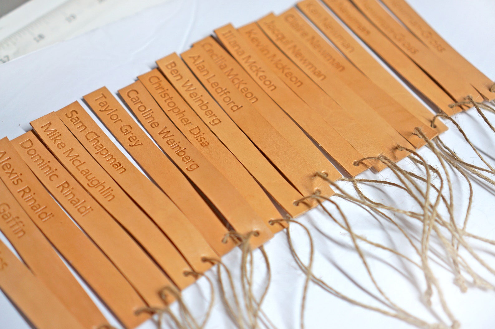 Personalized Leather Name Tag Custom Leather Name Tag - Etsy