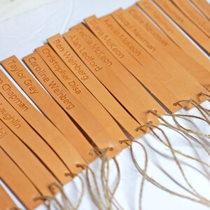 Personalized Leather Name Tag Custom Leather Name Tag - Etsy