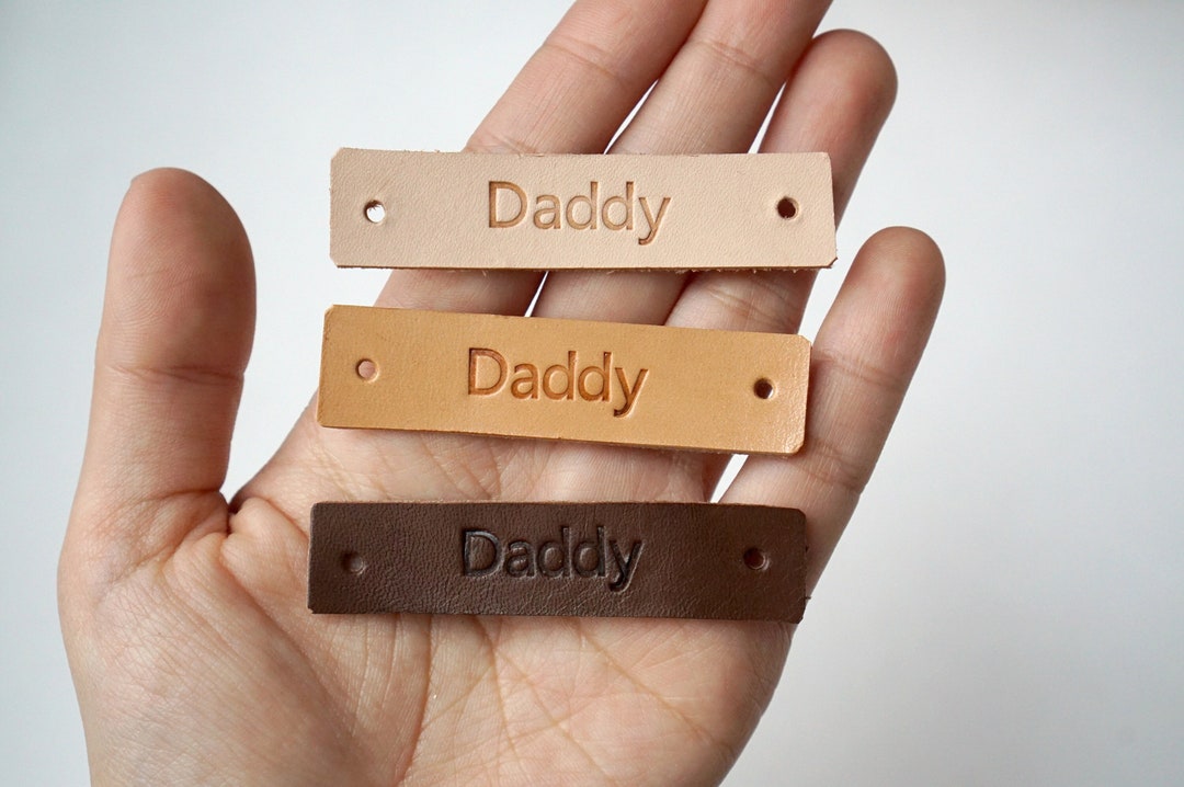 Personalized Leather Name Tag, Custom Leather Name Tag, Leather Hang ...
