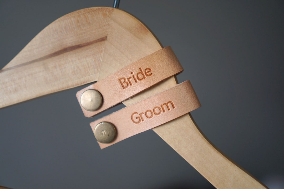 Personalized Leather Name Tag With Snap Button, Custom Leather Naming Strap - Etsy