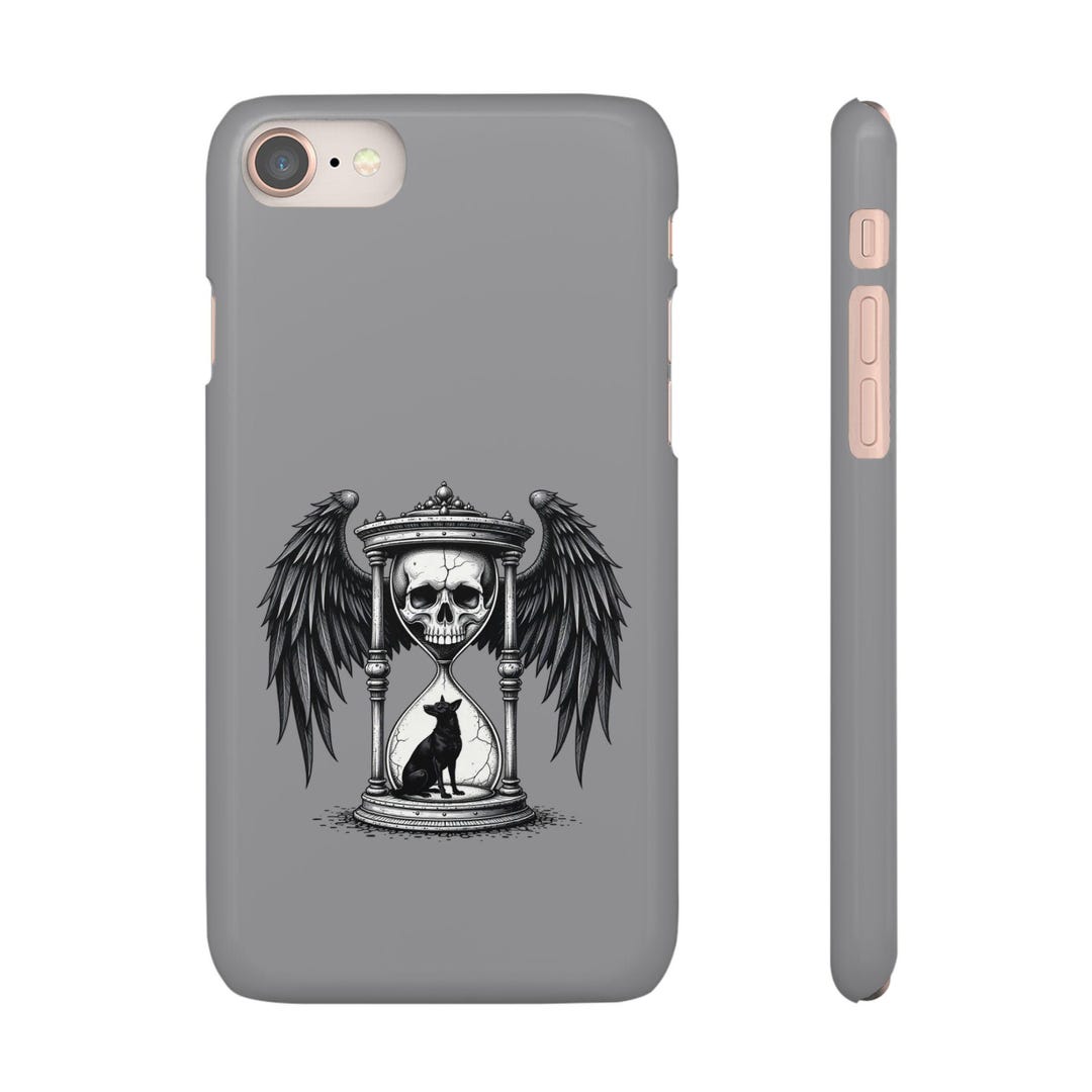 Detailed Gothic Skull Dog Guardian Phone Case | Tattoo Art Memento Mori ...