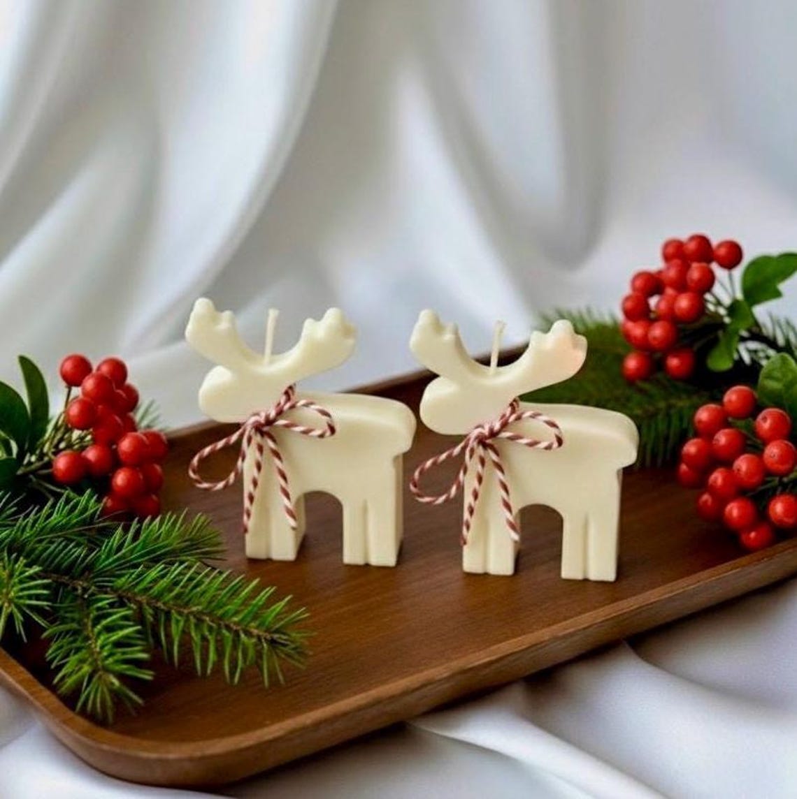 Christmas Candle Favors , Reindeer Candles , New Year Gift - Etsy