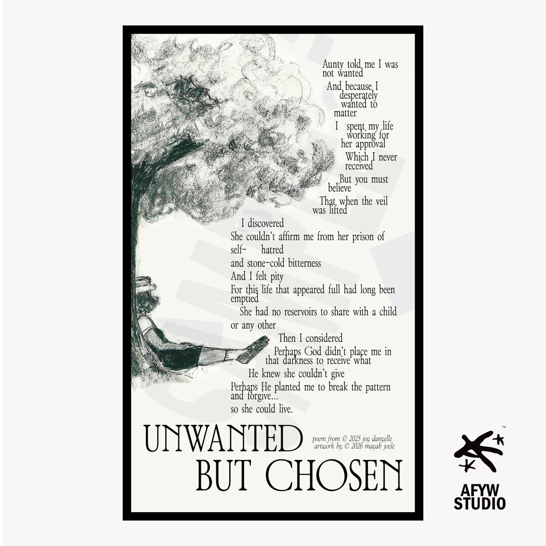 Unwanted but Chosen: Hand-drawn Poster Print - Etsy