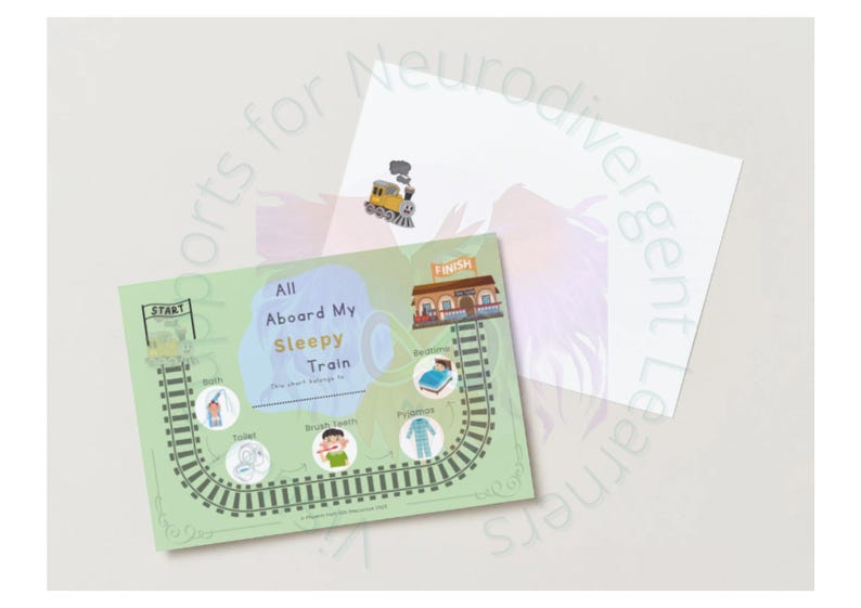 Train-themed Evening Routine Chart | Printable Visual Schedule for Kids ...