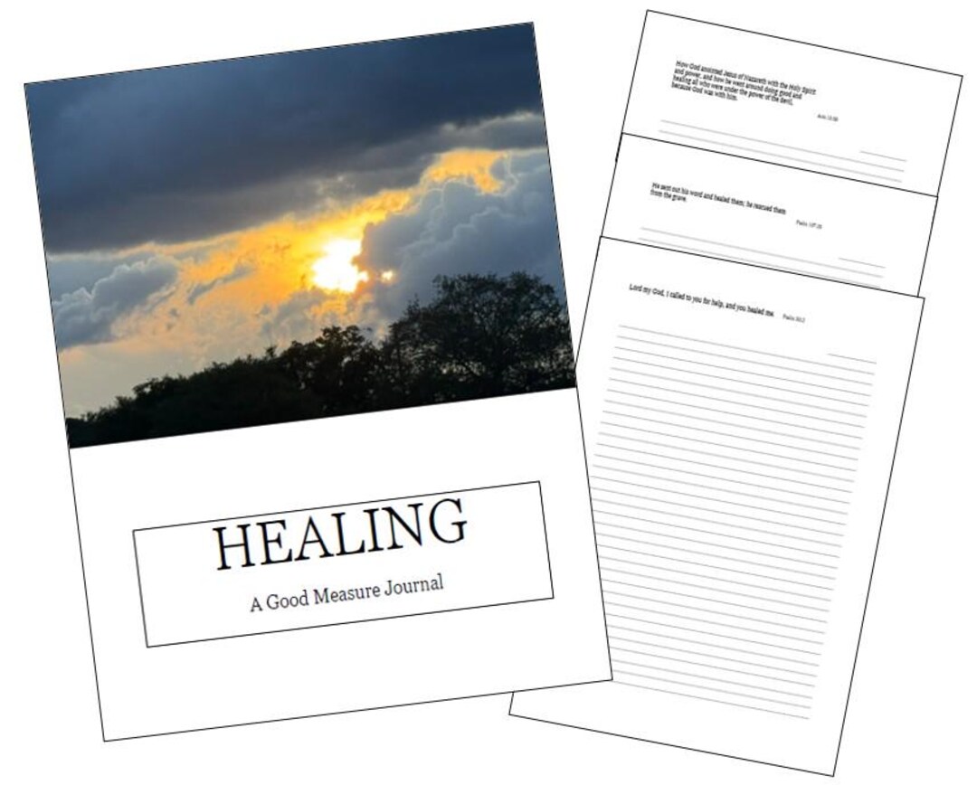 Good Measure Journal, 30 Bible Verses for Reflections About HEALING. - Etsy