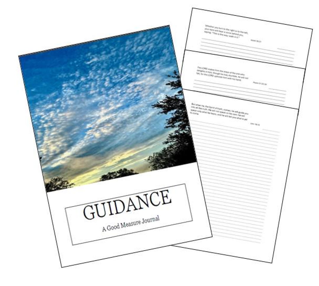 Good Measure Journal, 30 Bible Verses for Reflections About GUIDANCE ...