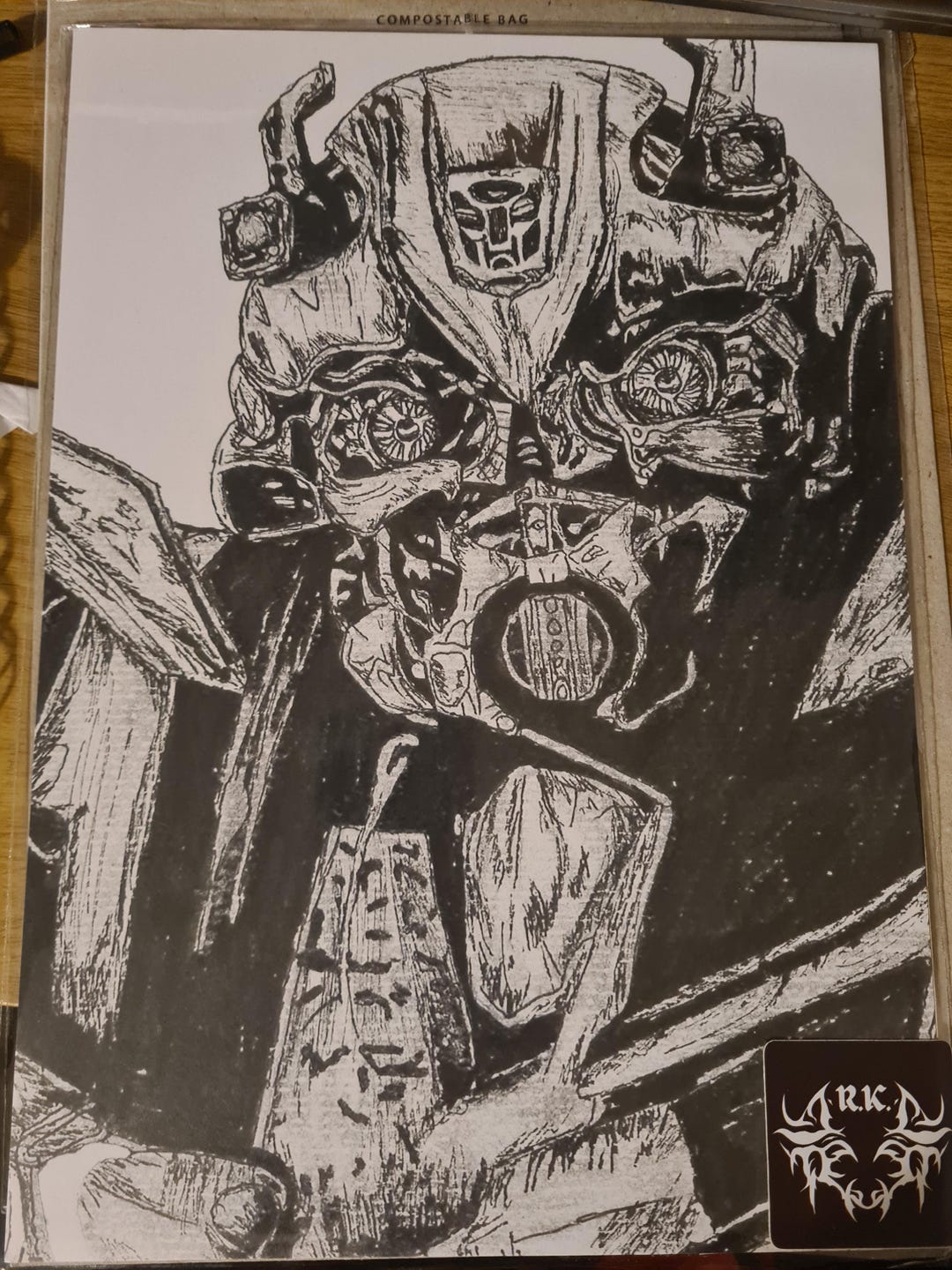 Bumblebee Pen Sketch: Detailed A3 Print - Etsy