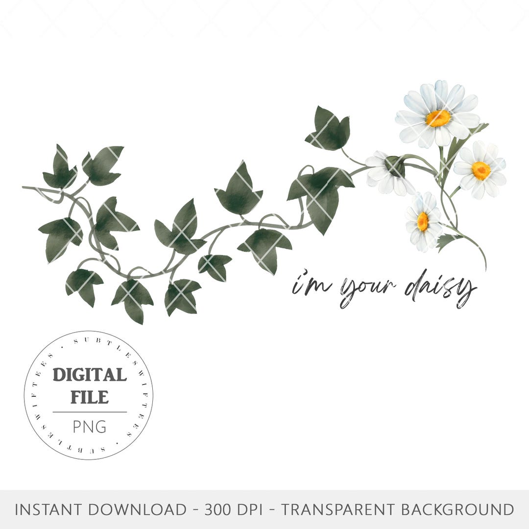 Poison Ivy & Daisy PNG, Daisy Tee, Eras PNG, Poison Ivy Clipart, I'm ...