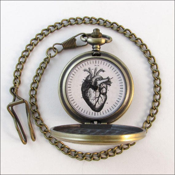 Heart Pocket Watch | Etsy