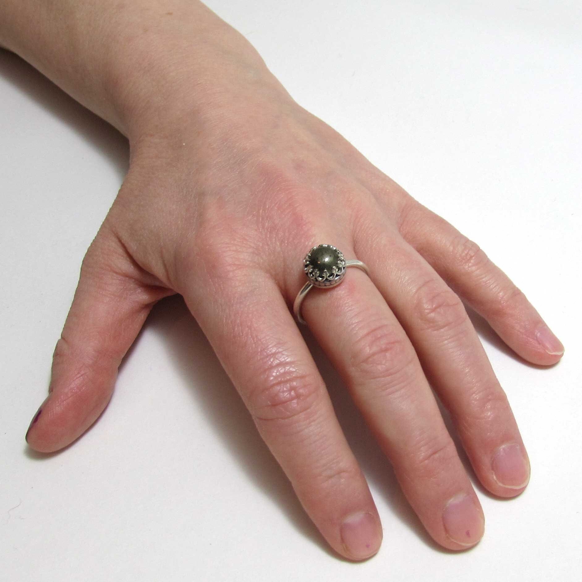 Gambit Pyrite Ring - Etsy