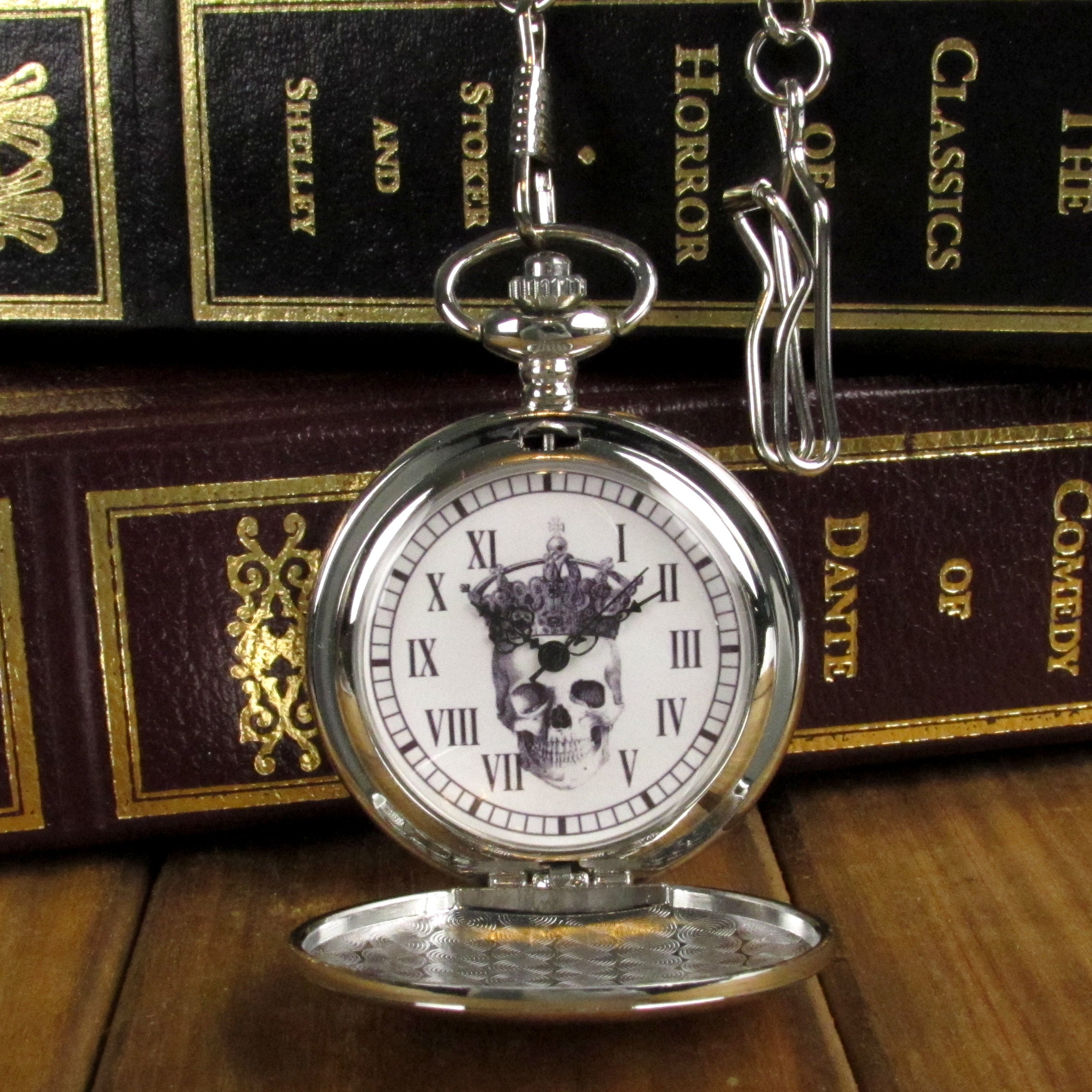 Skull Crown Pocket Watch - Etsy