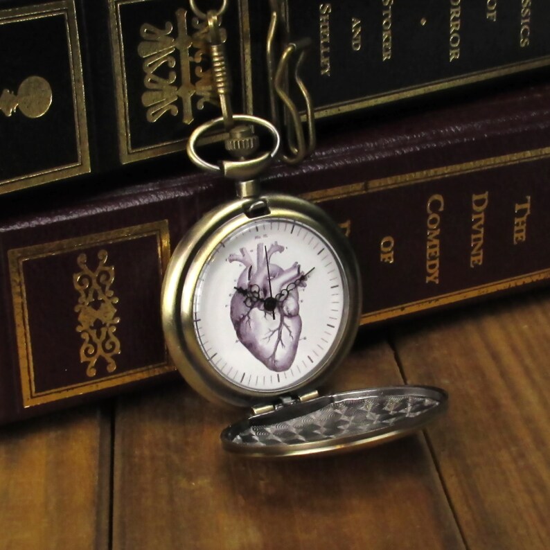 Heart Pocket Watch - Etsy