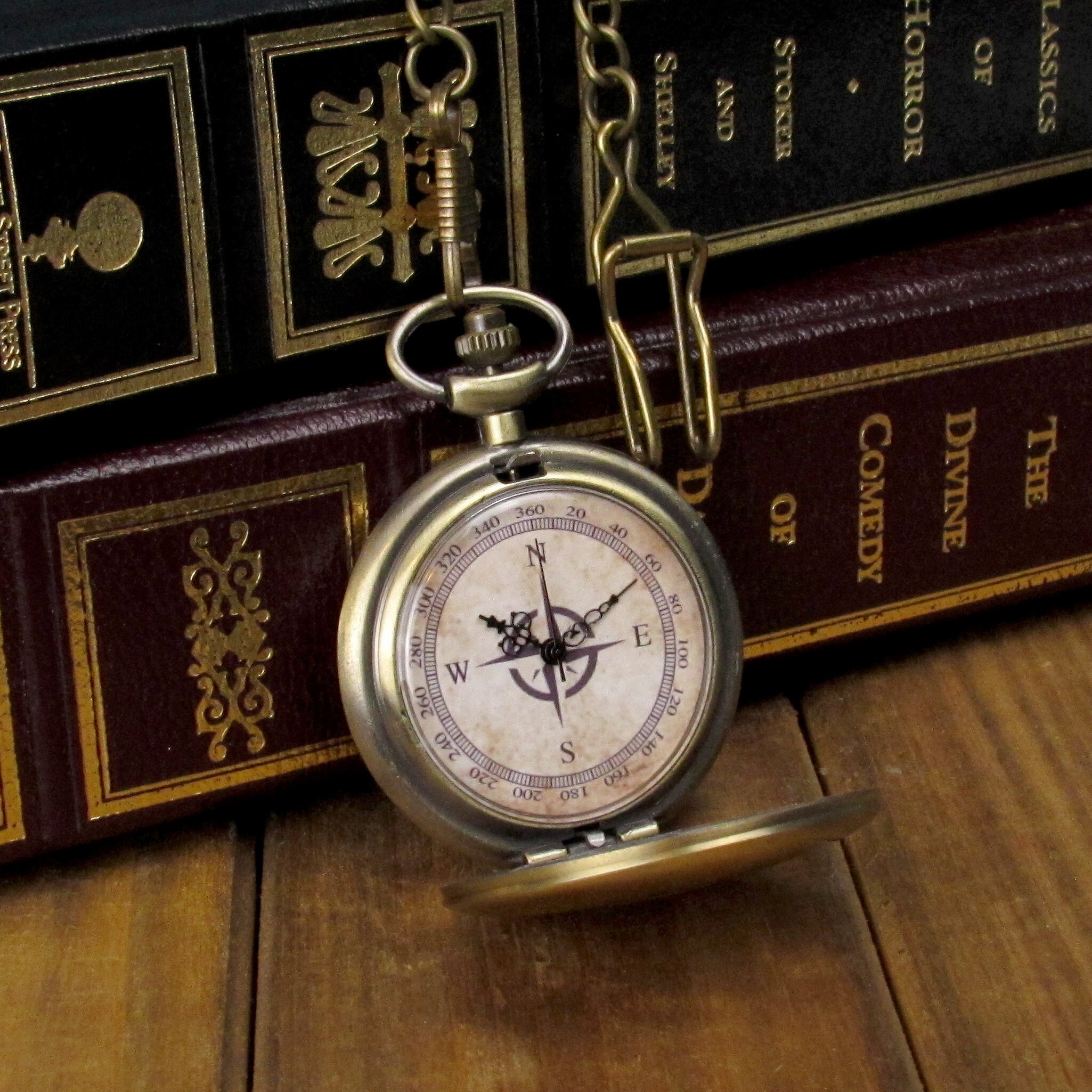 Compass Pocket Watch | Etsy