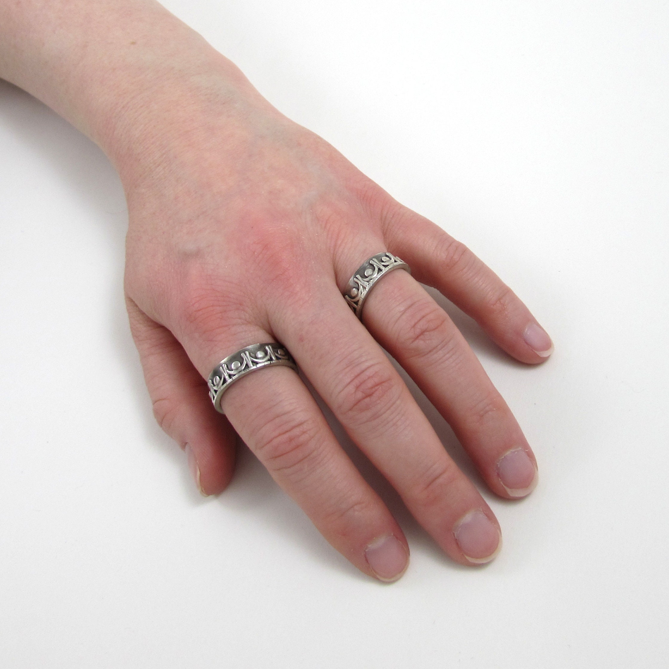 Royal Silver Crown Band - Etsy