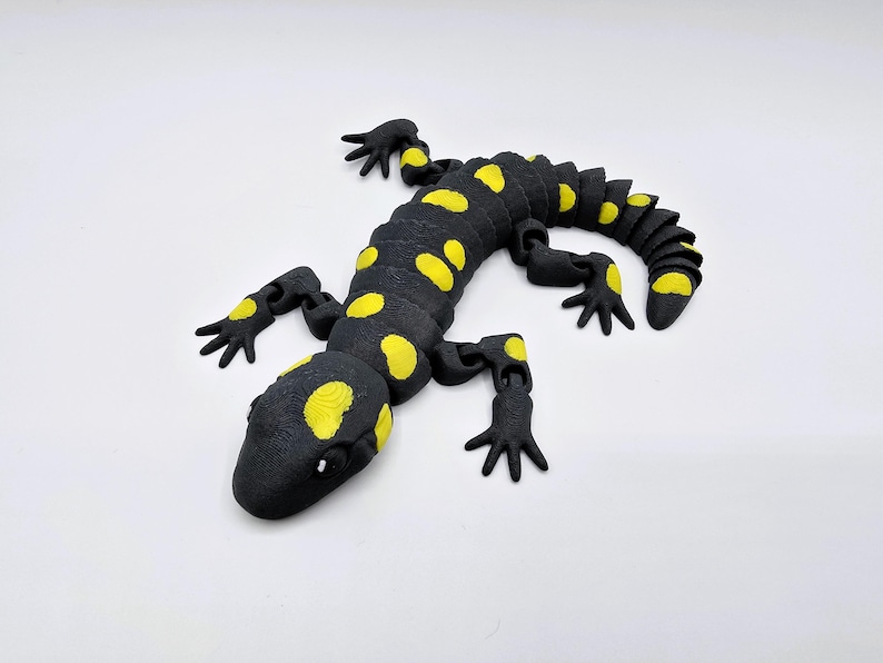 3D Printed Flexi Salamander Toy – Articulated Lizard Figure – Sensory ...