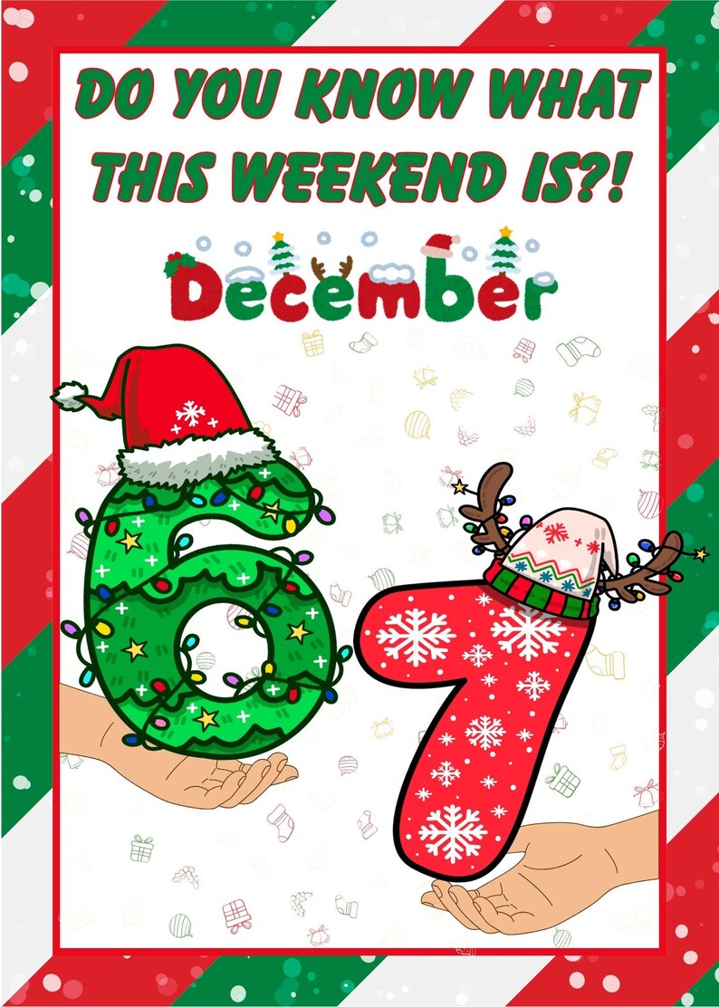 Six Seven Elf on the Shelf Sign - Etsy