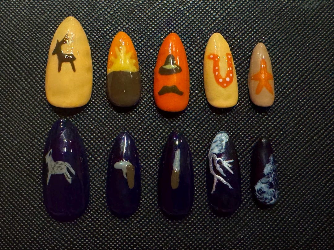 Cowboy/ Red Dead Redemption Themed Press on Nails - Etsy