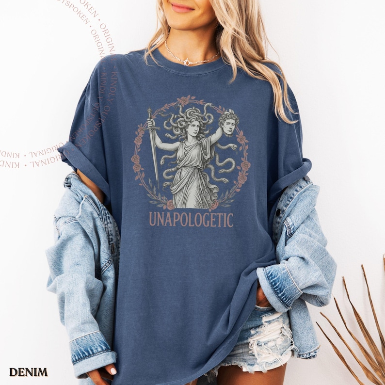 Unapologetic Medusa Feminist Shirt, Resist Graphic Tee, Comfort Colors ...