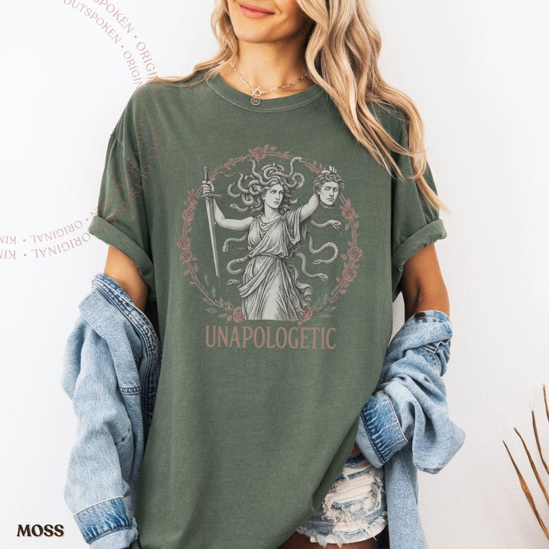 Unapologetic Medusa Feminist Shirt, Resist Graphic Tee, Comfort Colors ...