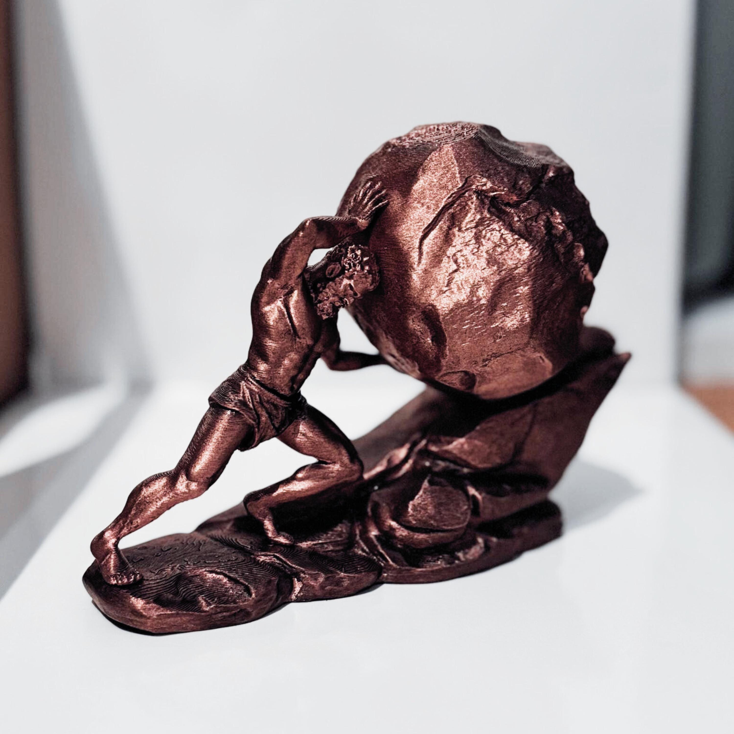Sisyphus Statue – Bronze Finish Greek Mythology Sculpture - Etsy