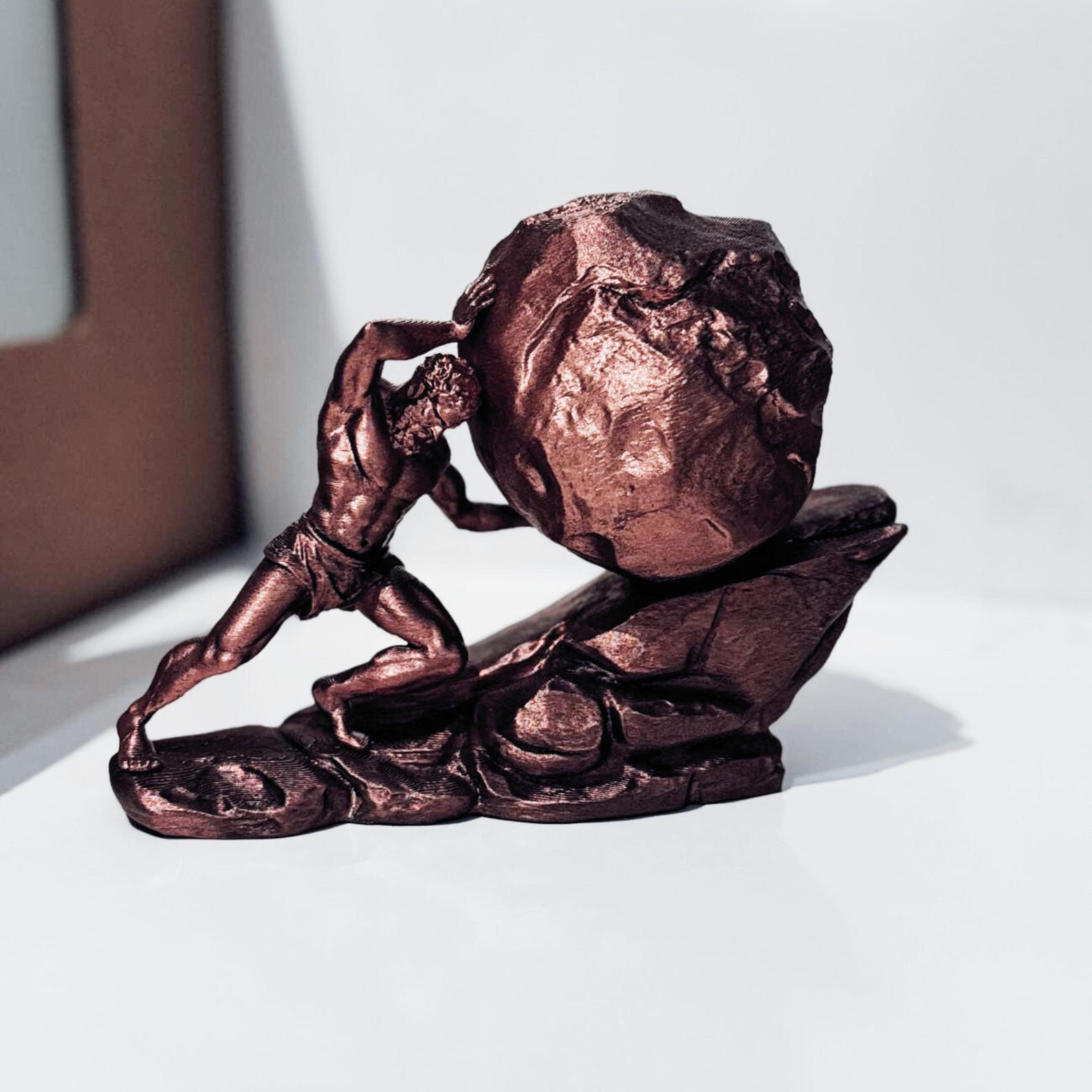Sisyphus Statue – Bronze Finish Greek Mythology Sculpture - Etsy