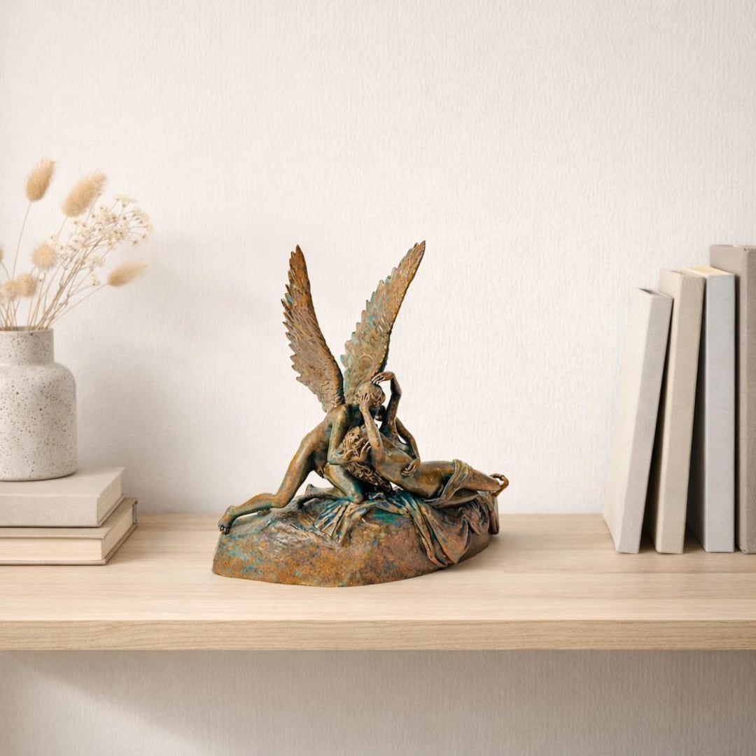 Eros and Psyche Sculpture – Bronze Style Greek Mythology Figurine - Etsy UK