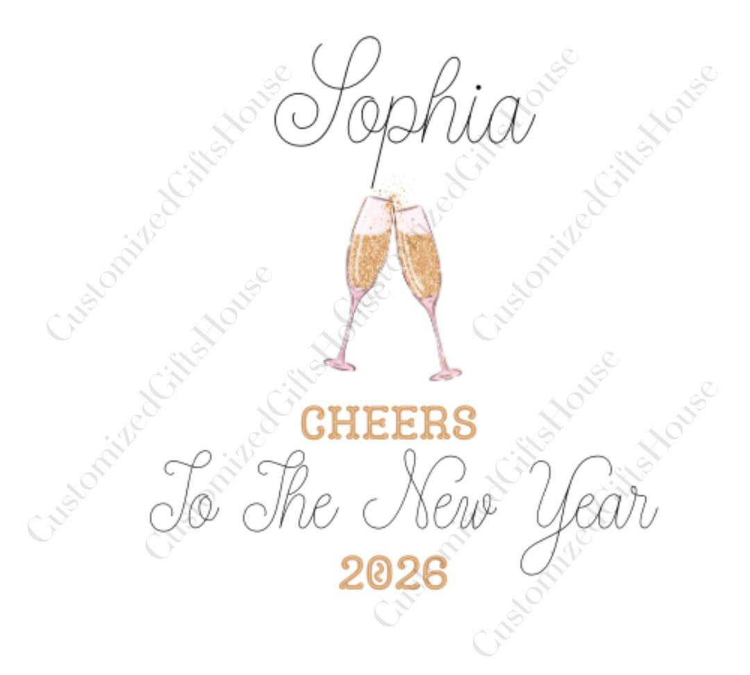 Customizable Cheers to the New Year (digital Download) - Etsy