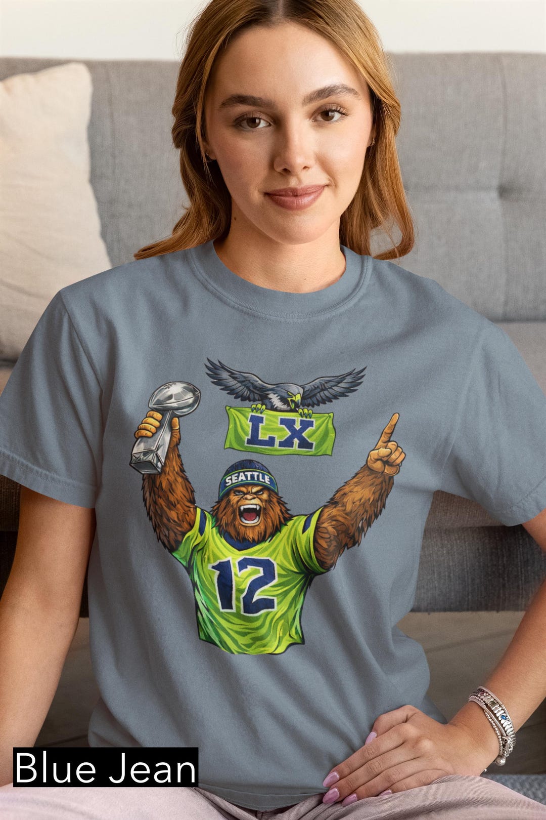 Seattle LX Championship T-shirt 12's Fan Comfort Colors Cotton Tee ...