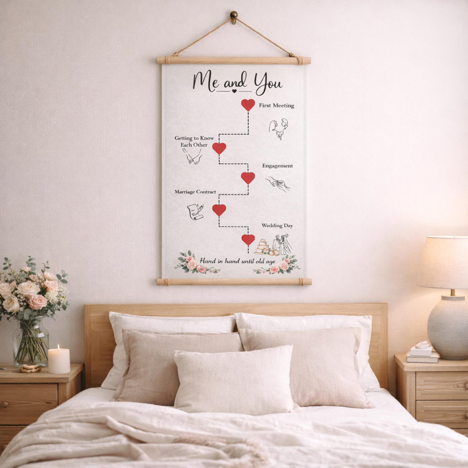 Love Story Timeline Print | Couple Milestones Poster (digital Download ...