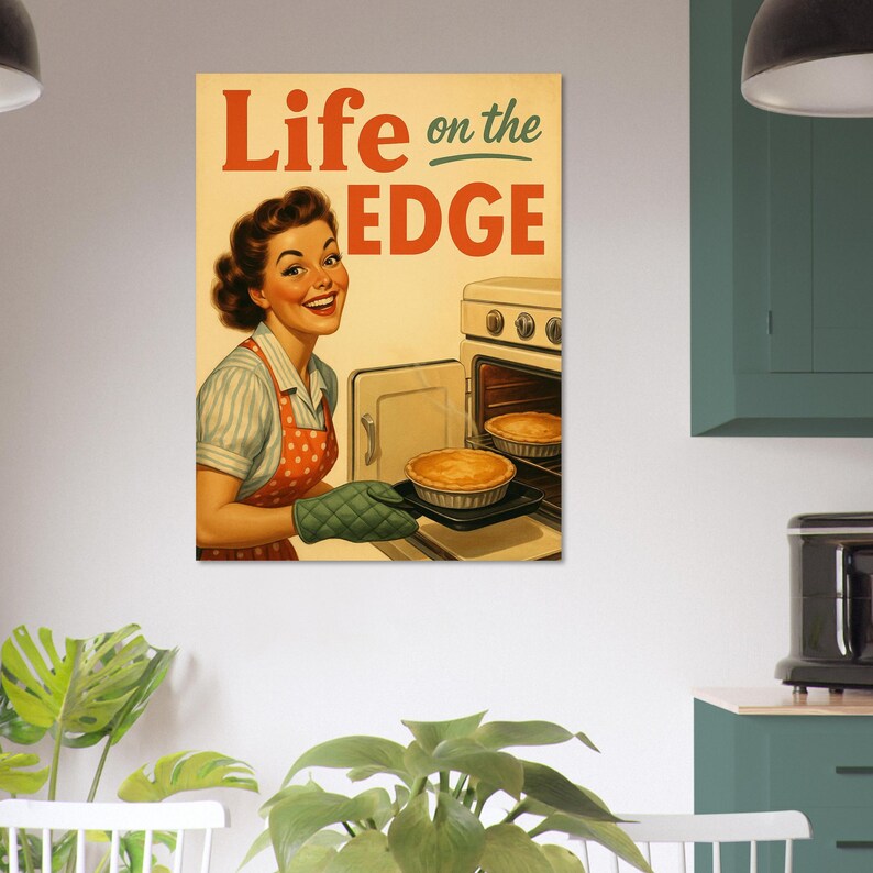 Retro Baking Wall Poster - Kitchen Wall Art - Etsy