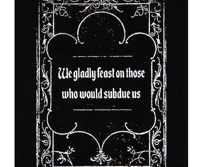 Addams Family Credo Small Patch - Etsy