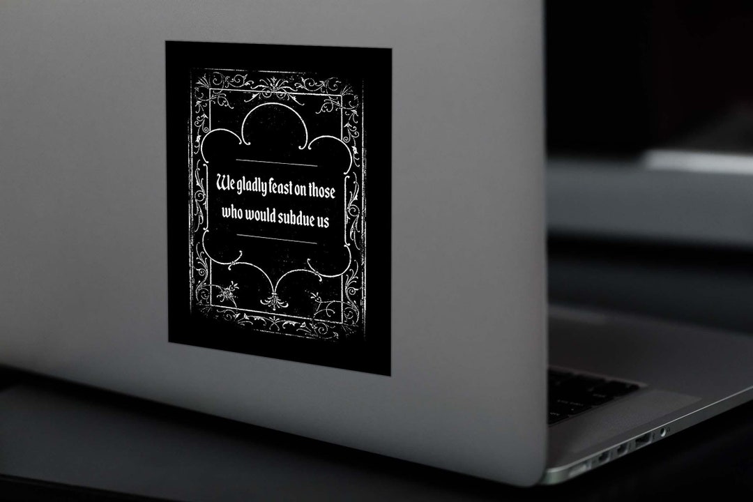 Addams Family Credo Vinyl Sticker - Etsy