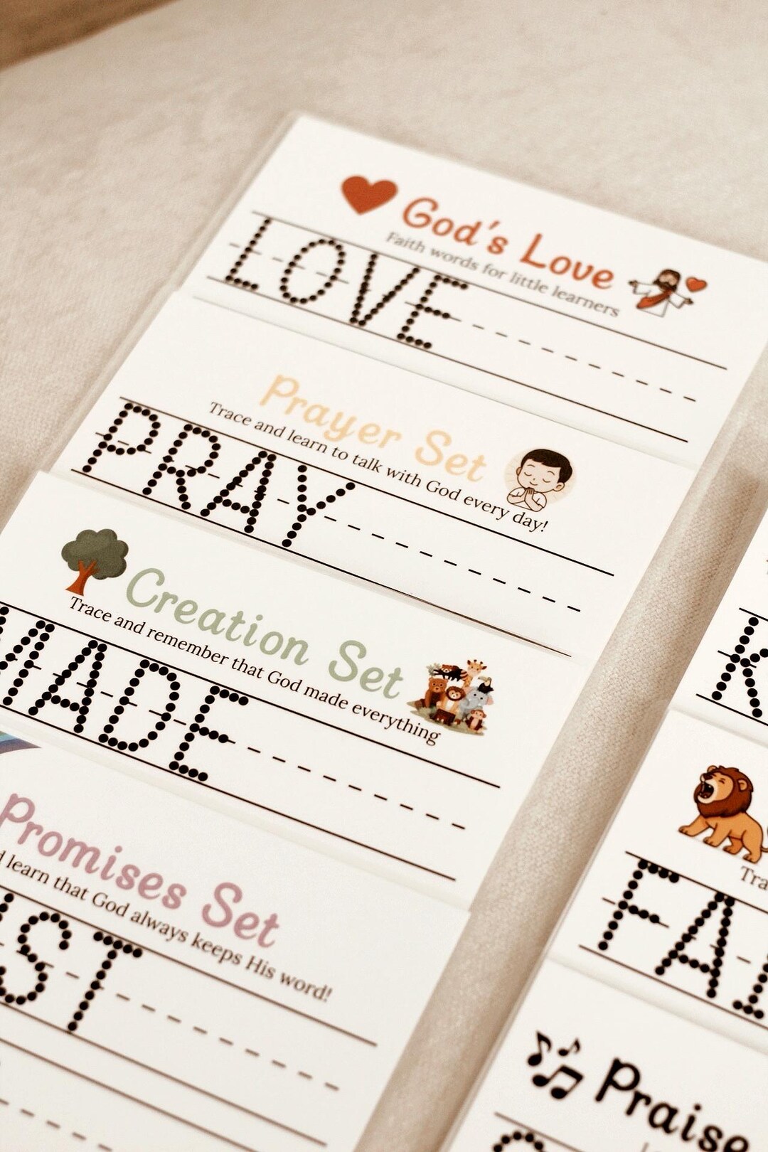 Christian Tracing Boards | Faith-based Writing Practice, Level 2 | Word ...