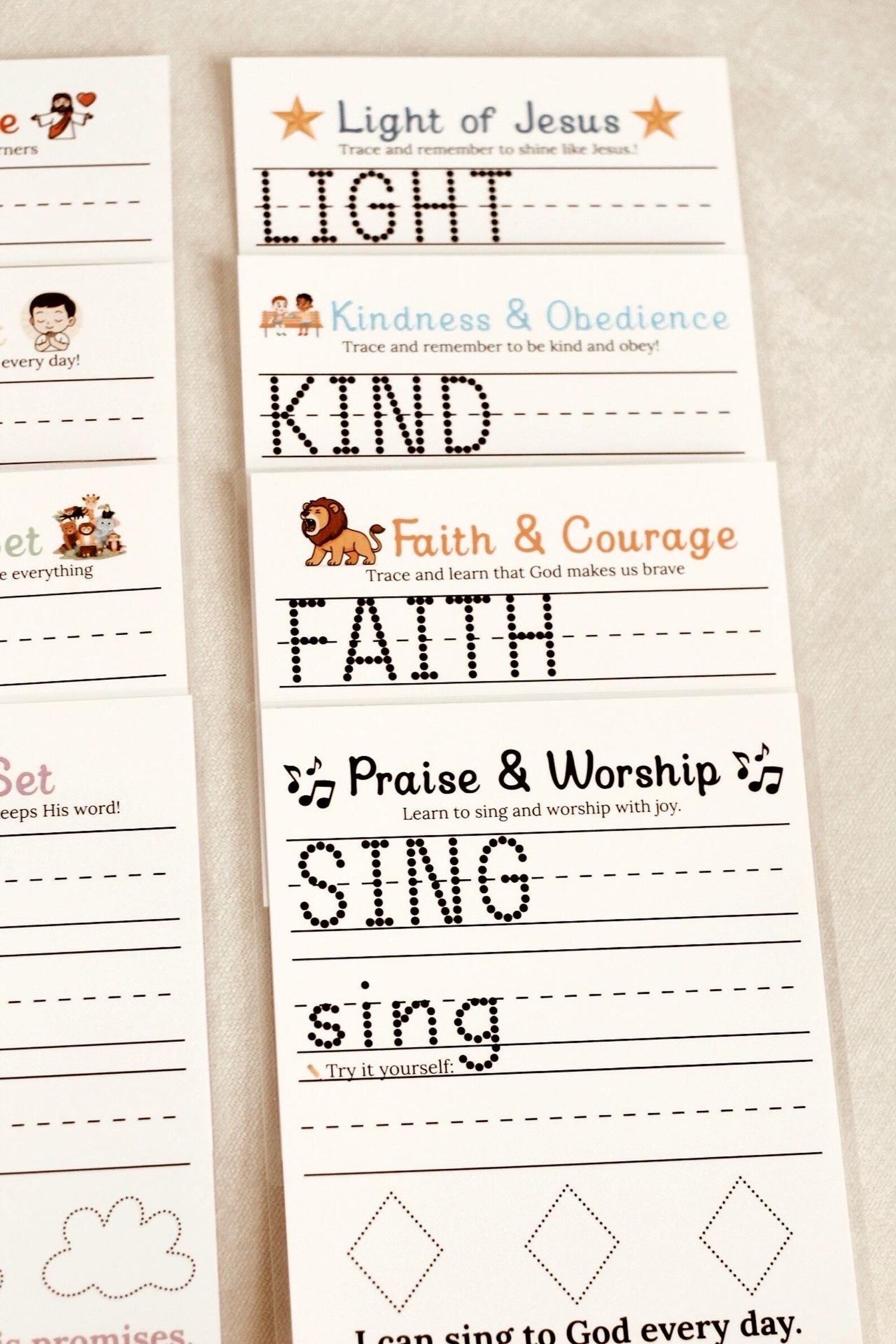 Christian Tracing Boards | Faith-based Writing Practice, Level 2 | Word ...