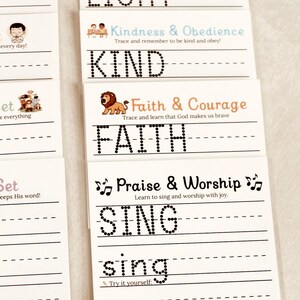 Christian Tracing Boards | Faith-based Writing Practice, Level 2 | Word ...