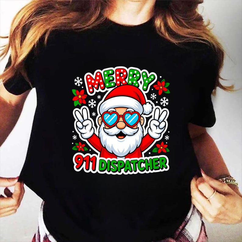 Christmas 911 Dispatcher PNG SVG Bundle | Emergency Holiday Clipart ...