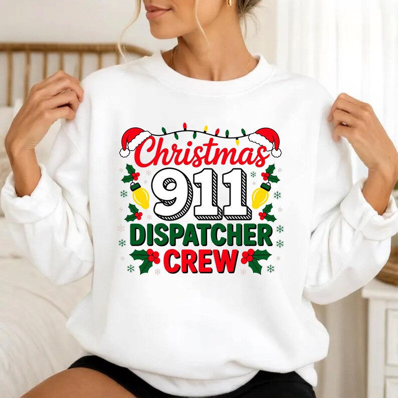 Christmas 911 Dispatcher PNG SVG Bundle | Emergency Holiday Clipart ...