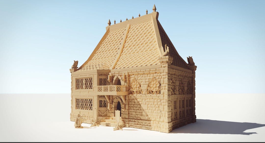 Tabletop Terrain House of the Swans 28mm 32mm Fantasy Building ...
